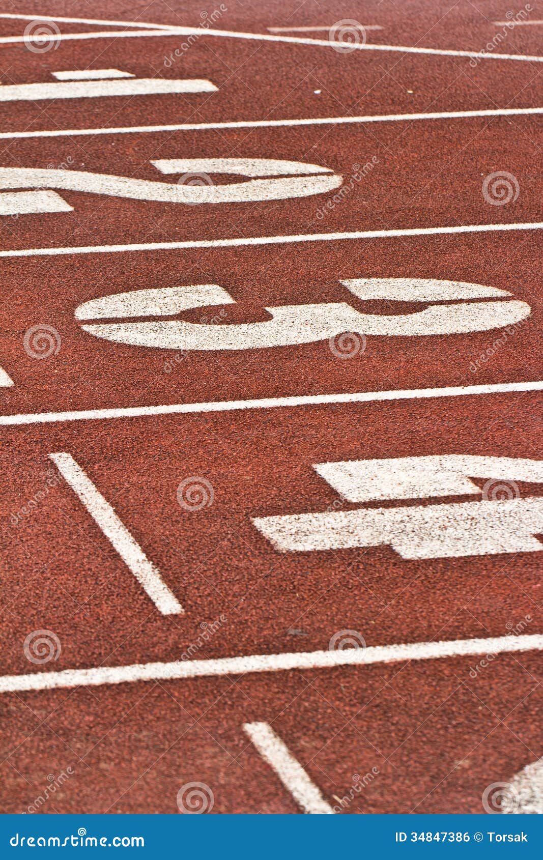 Number Start Running Track Rubber Stock Photo - Image of competition ...