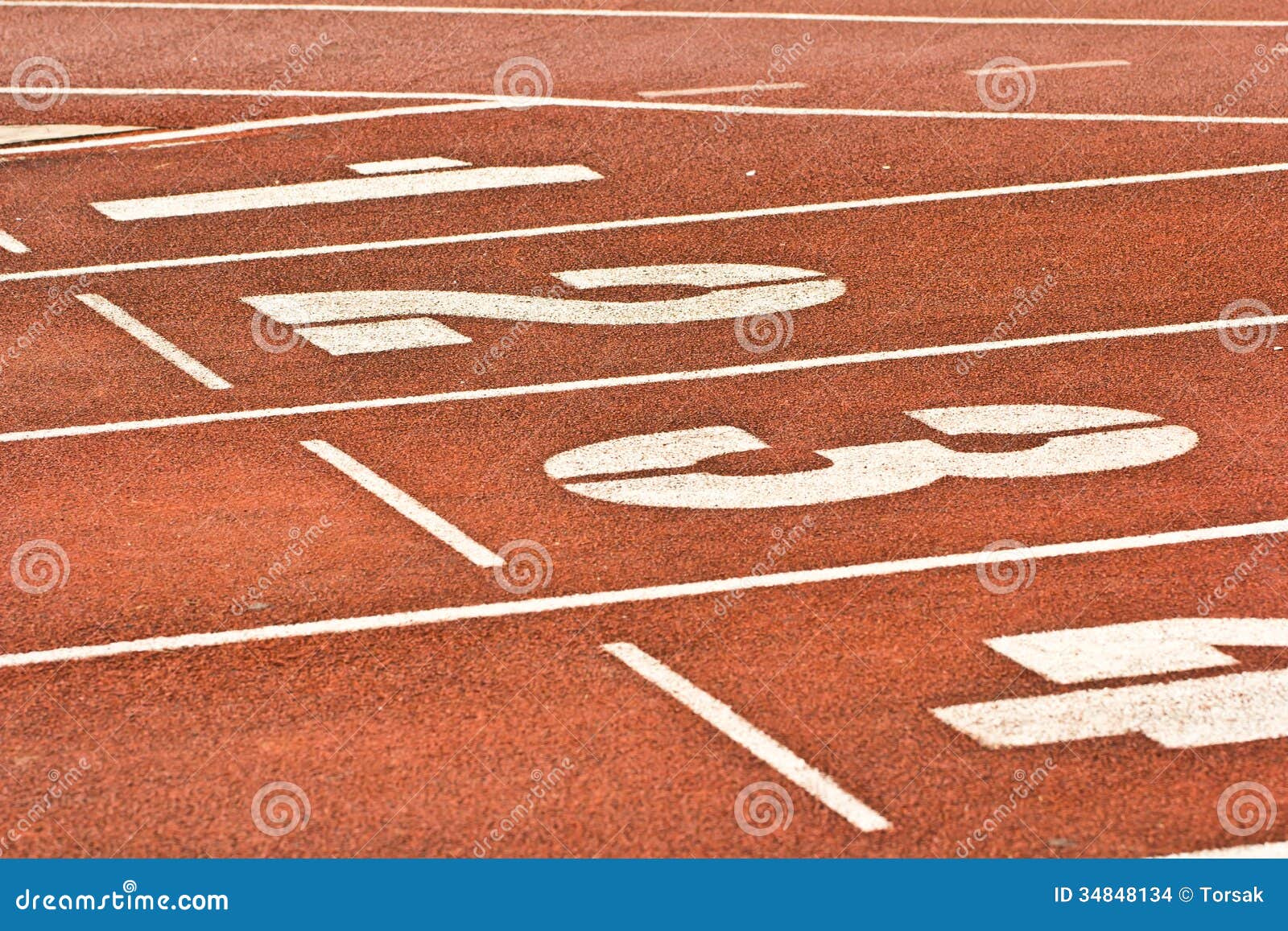 Number Start Running Track Rubber Stock Photo - Image of game, line ...