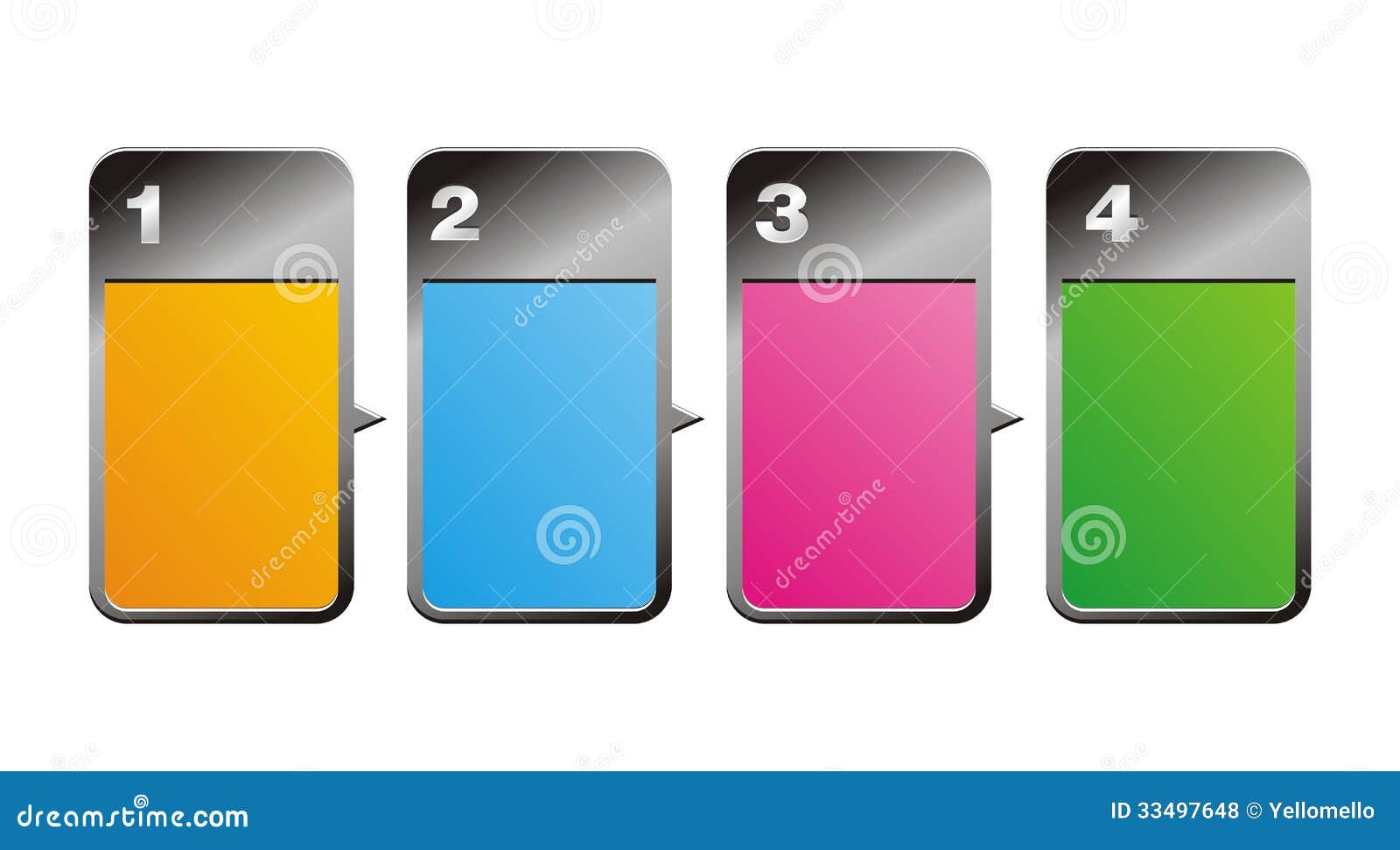 1,2,3,4 Number Step Background Stock Illustration - Illustration of ...