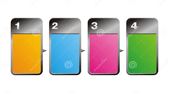 1,2,3,4 Number Step Background Stock Illustration - Illustration of ...