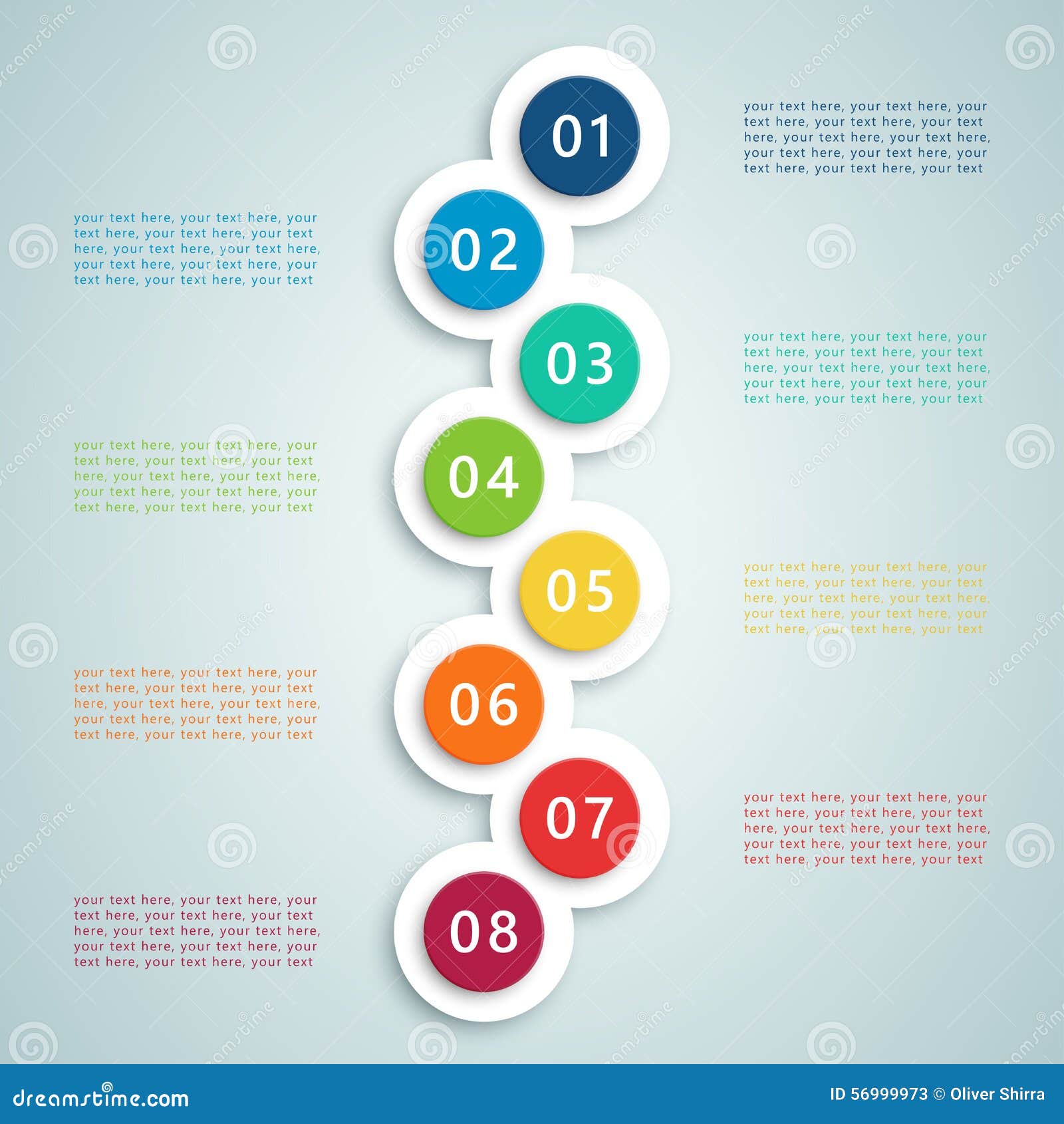 Number Steps Infographic 7 stock vector. Illustration of paper - 56999973 Number Steps Infographic 7 stock vector. Illustration of paper - 56999973