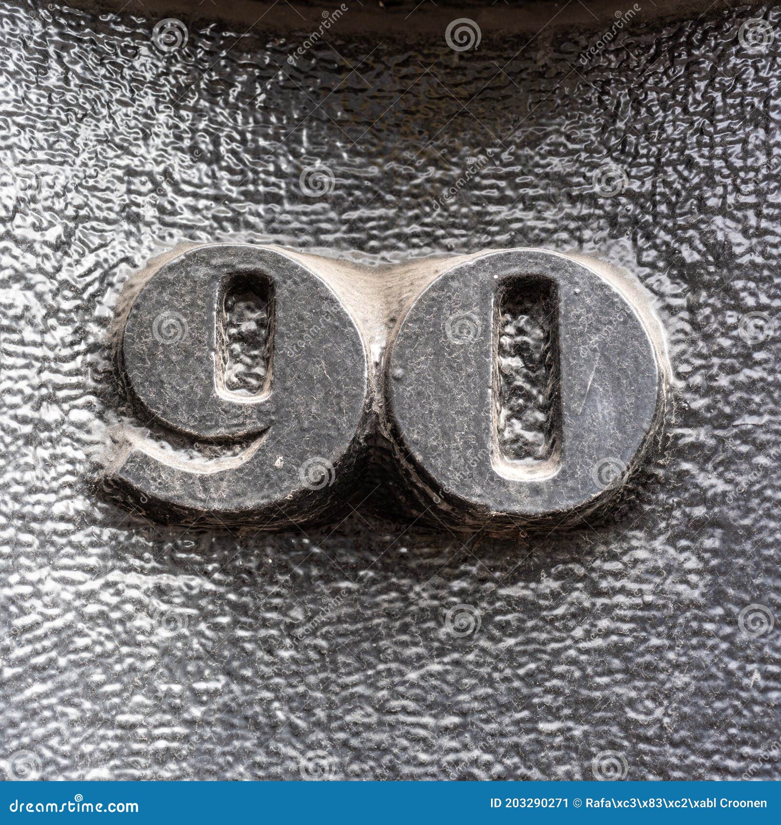 House number 90 stock image. Image of white, numerals - 203290271