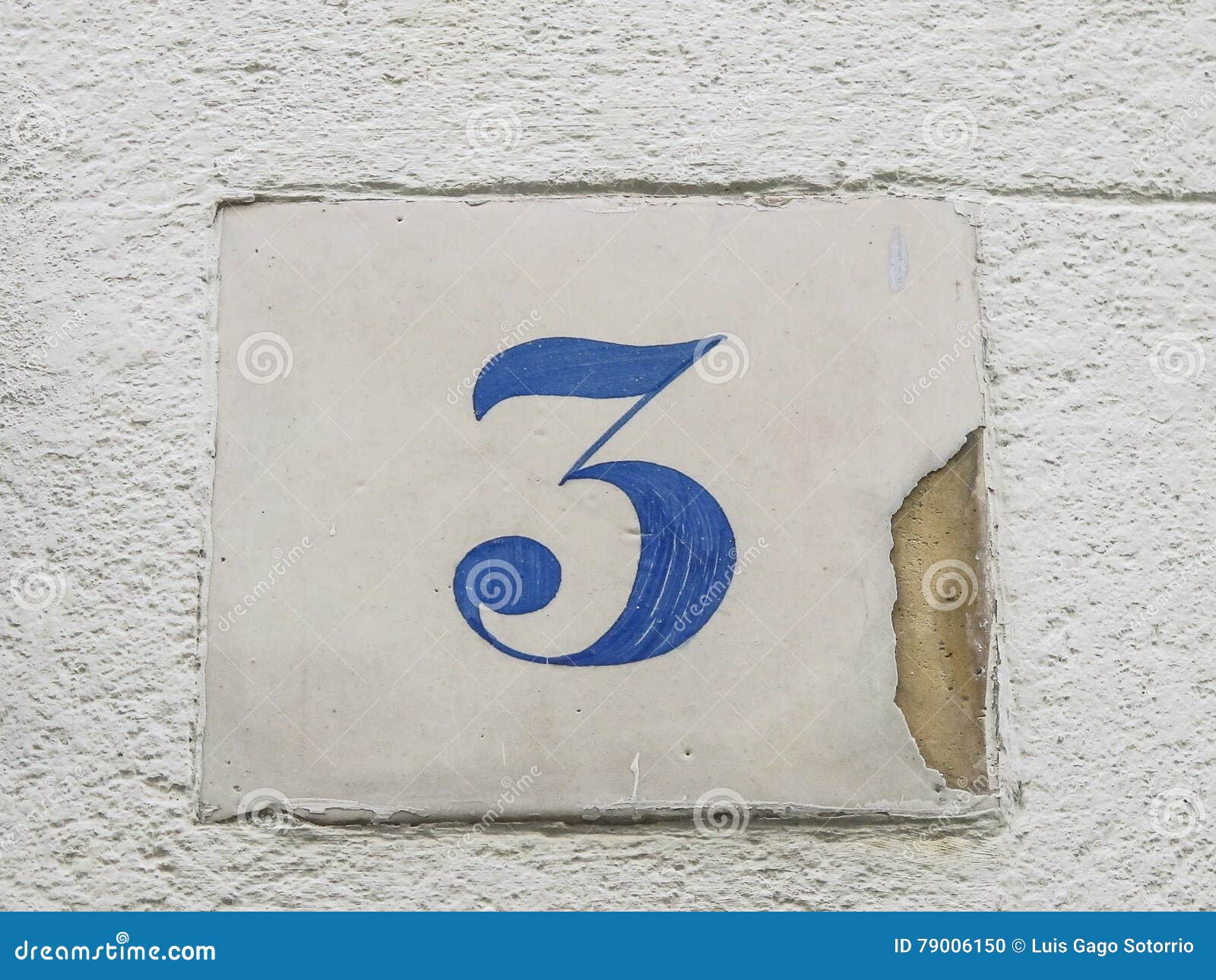 Number 3 street sign stock photo. Image of decoration - 79006150