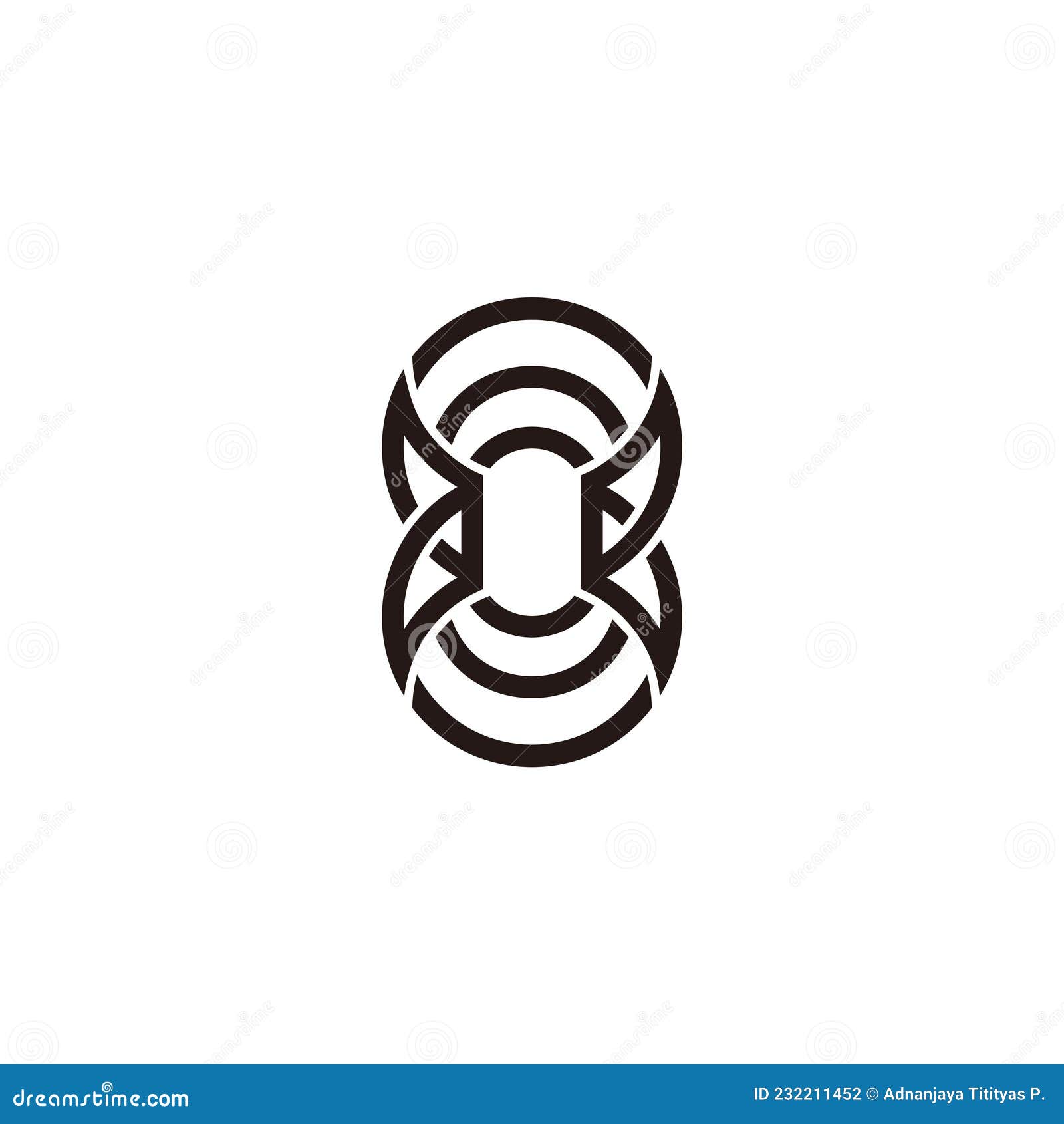 Number 8 Stripes Signal Symbol Logo Vector Stock Vector - Illustration ...