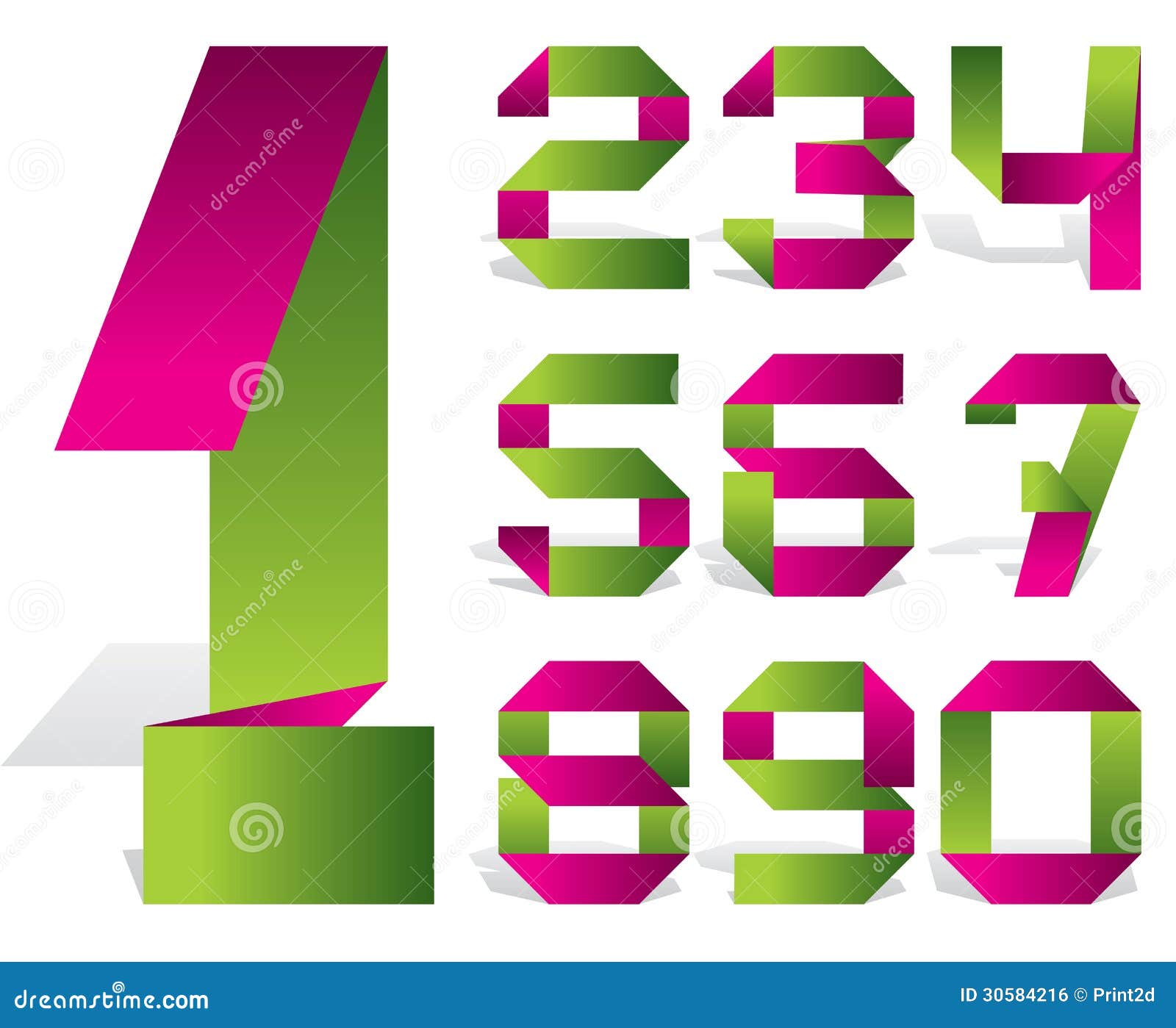 Number tape stock vector. Illustration of element, shadow - 30584216