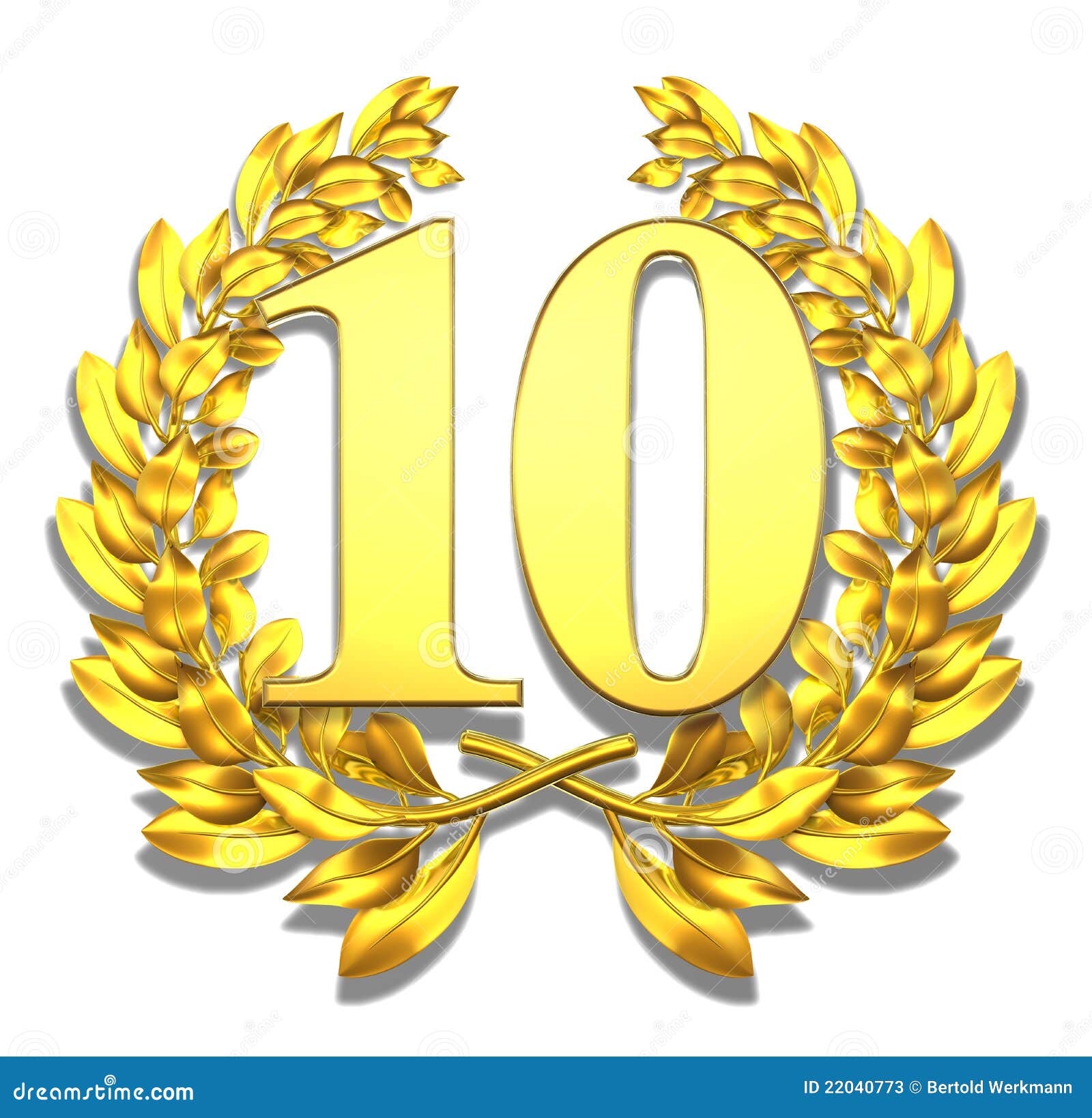 Number ten stock illustration. Illustration of celebration - 22040773