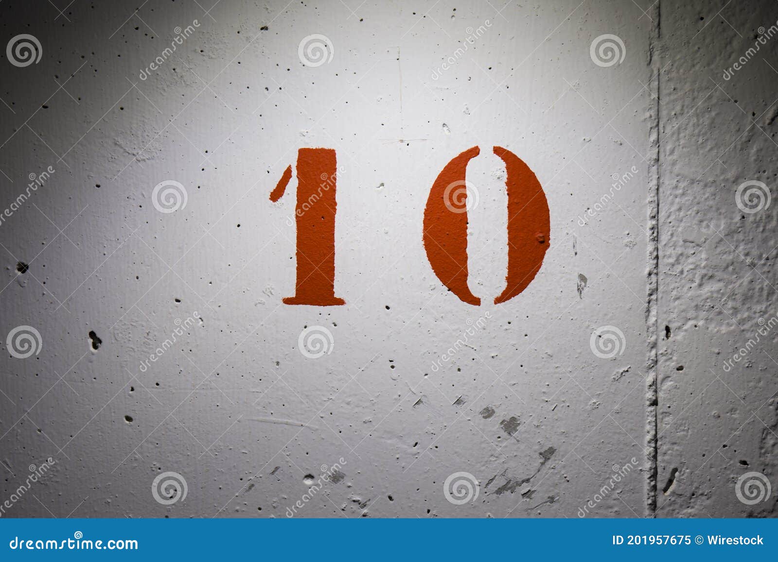 Red Number on White Background Stock Image - Image of copy, people ...