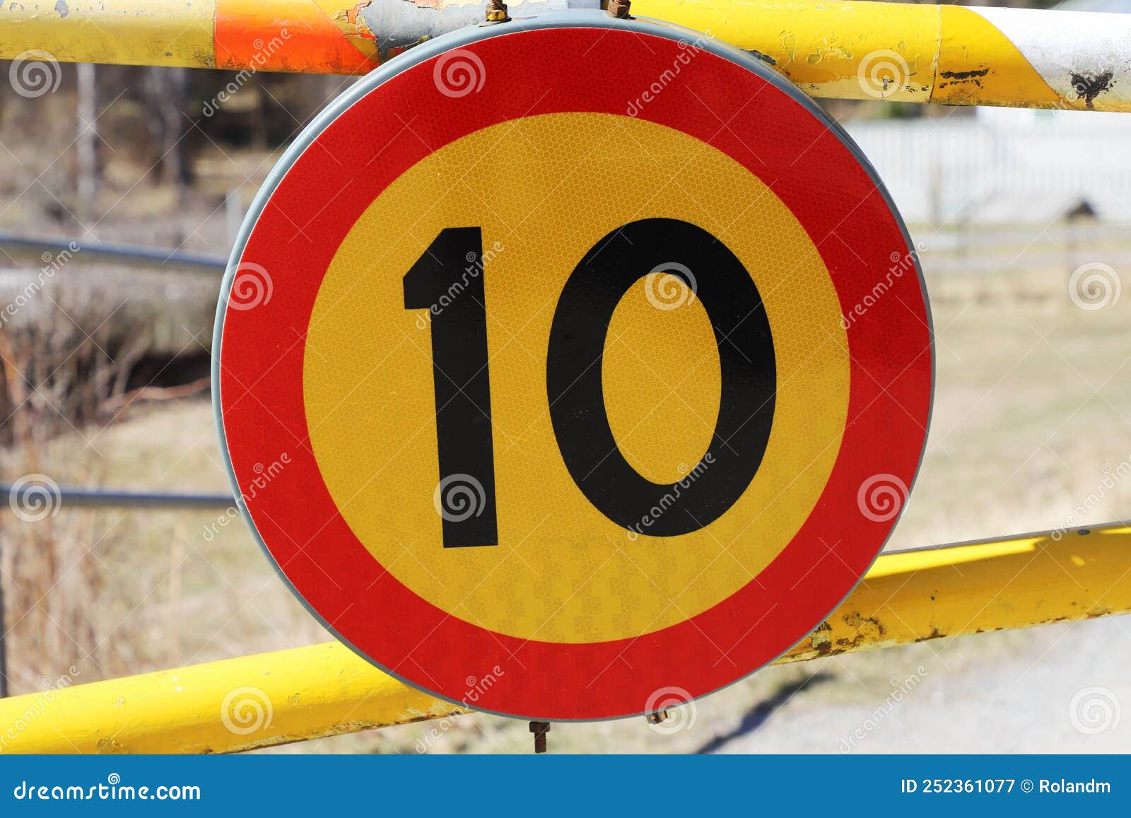 Number ten stock image. Image of road, closeupround - 252361077