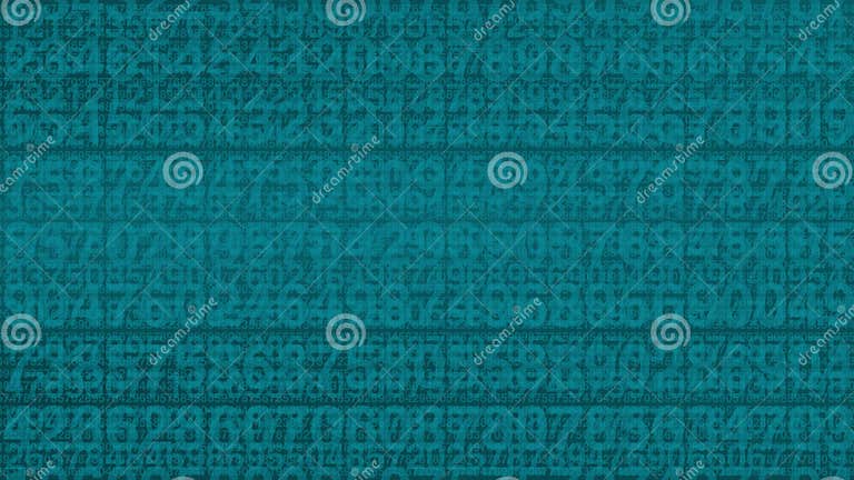Number Text Pattern Texture Background Wallpaper Stock Illustration ...