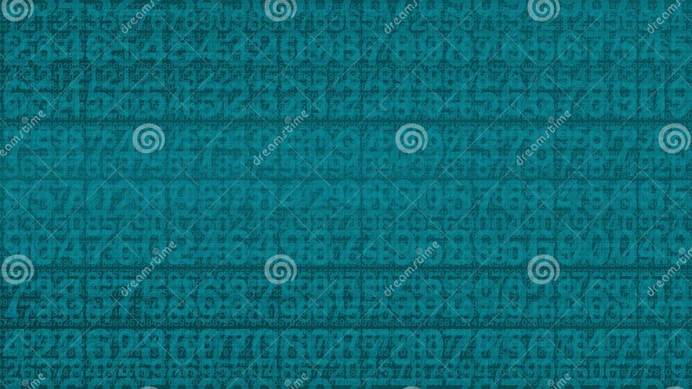 Number Text Pattern Texture Background Wallpaper Stock Illustration ...