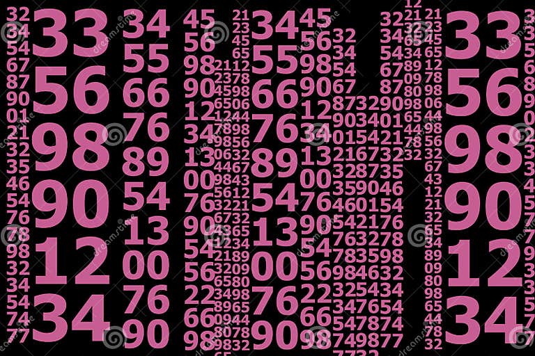 Number Text Pattern Texture Background Wallpaper Stock Image - Image of ...