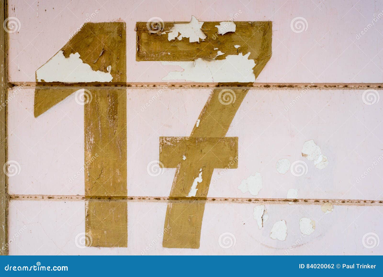 Number 17 texture stock photo. Image of maths, crackled - 84020062