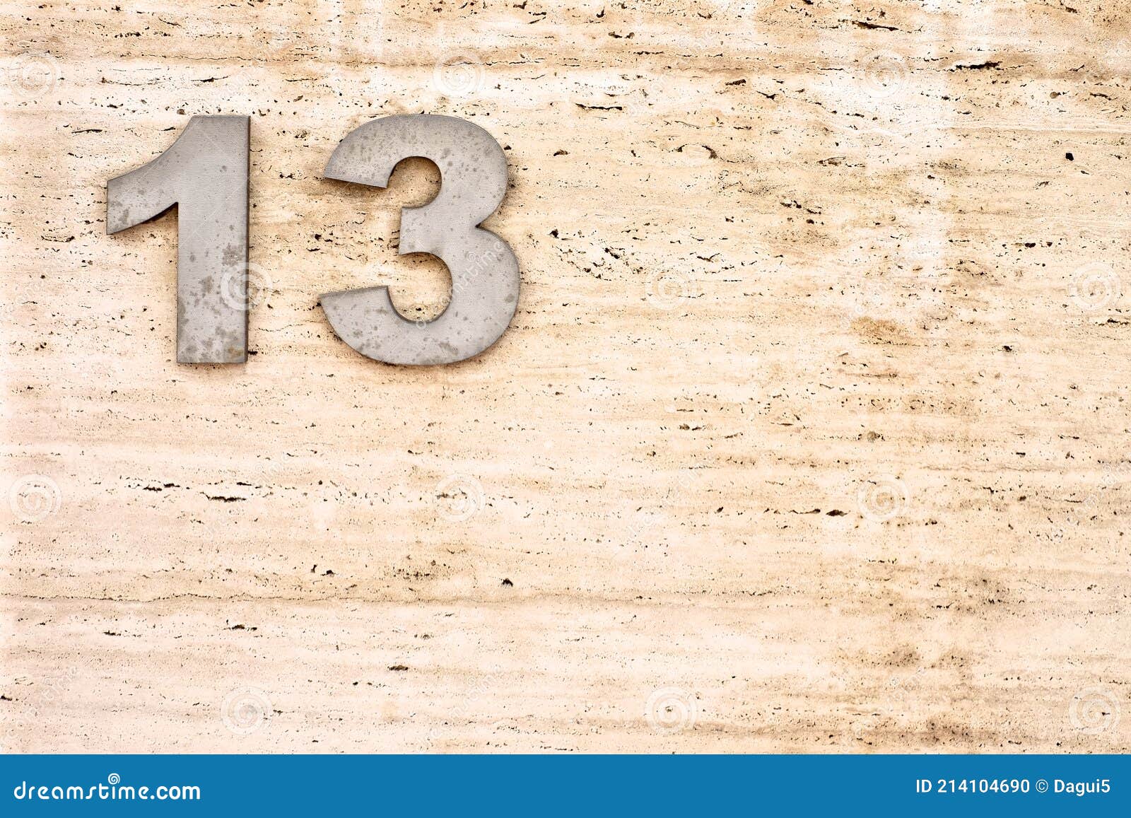 13 Thirteen Unlucky Number With Grunge Blood Stain Royalty-Free Stock ...