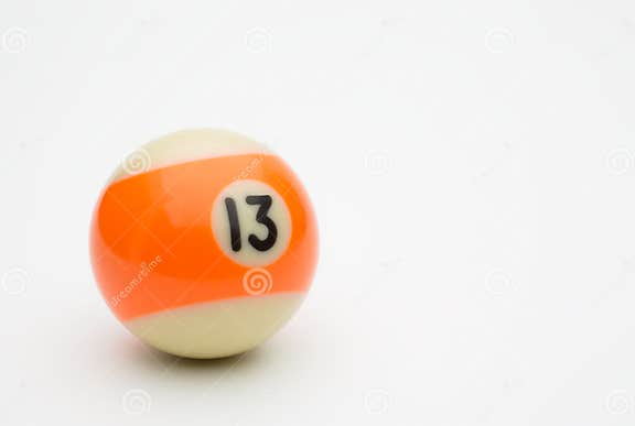 Number thirteen pool ball stock photo. Image of game - 84504584