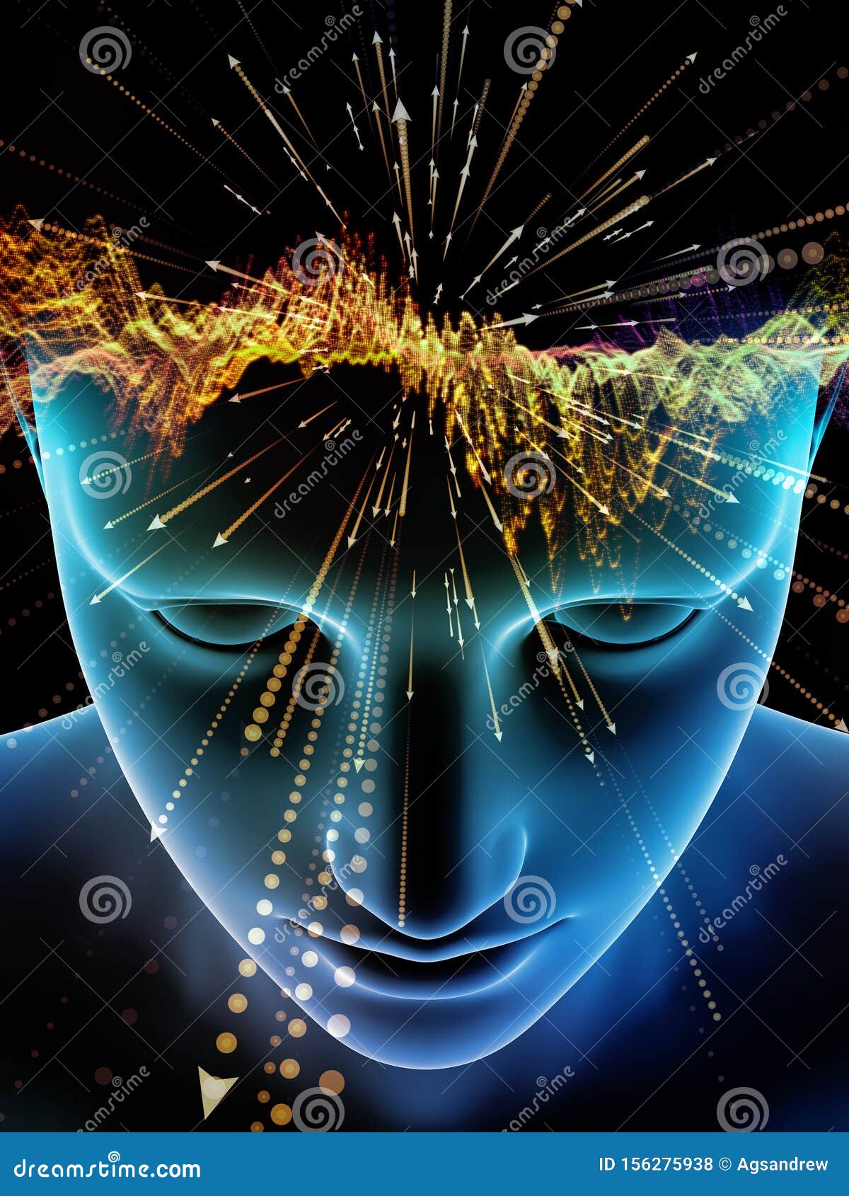 Number Thoughts stock illustration. Illustration of dream - 156275938