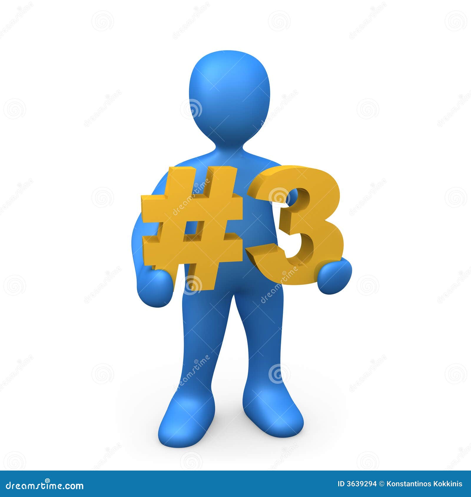 Number Three stock illustration. Illustration of success - 3639294