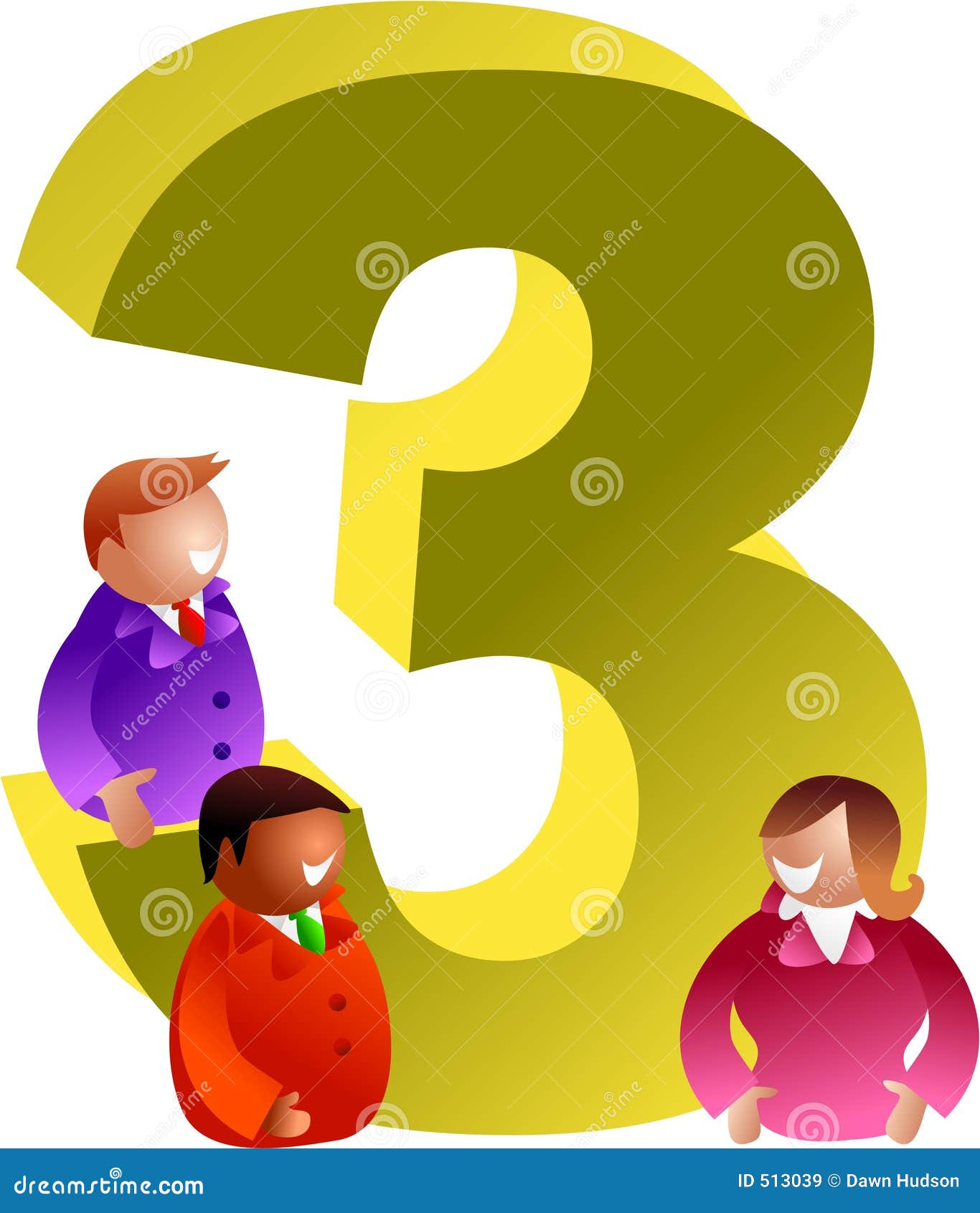 Number three stock illustration. Illustration of symbols - 513039