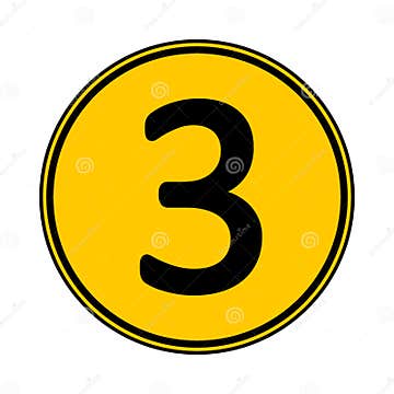 Number three button stock illustration. Illustration of calculation ...