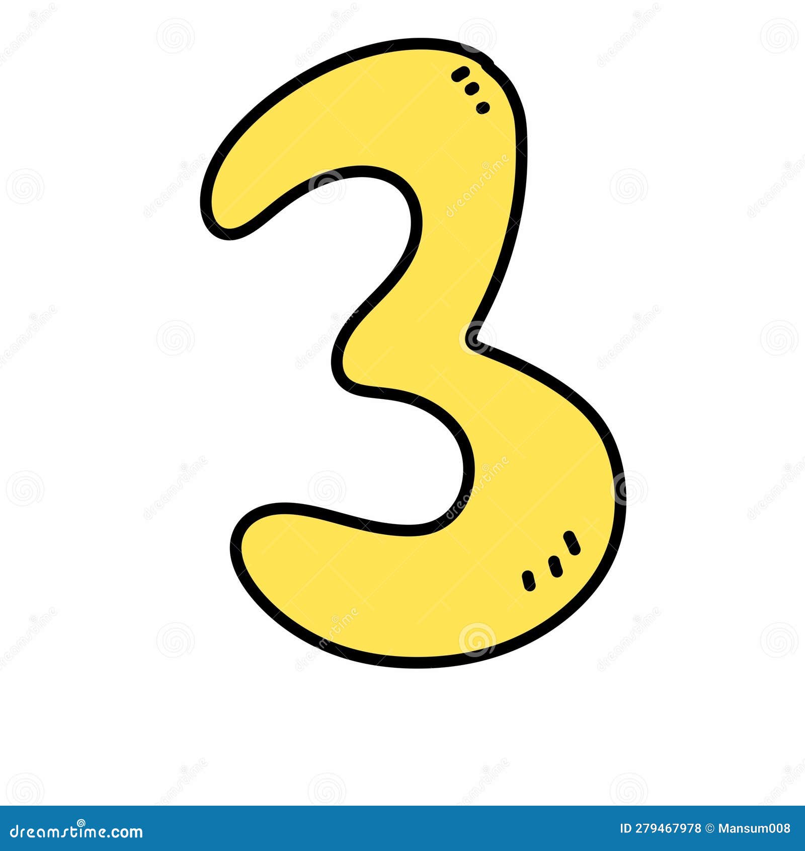 Three Comic Teeth With Friendly Faces Vector Illustration ...