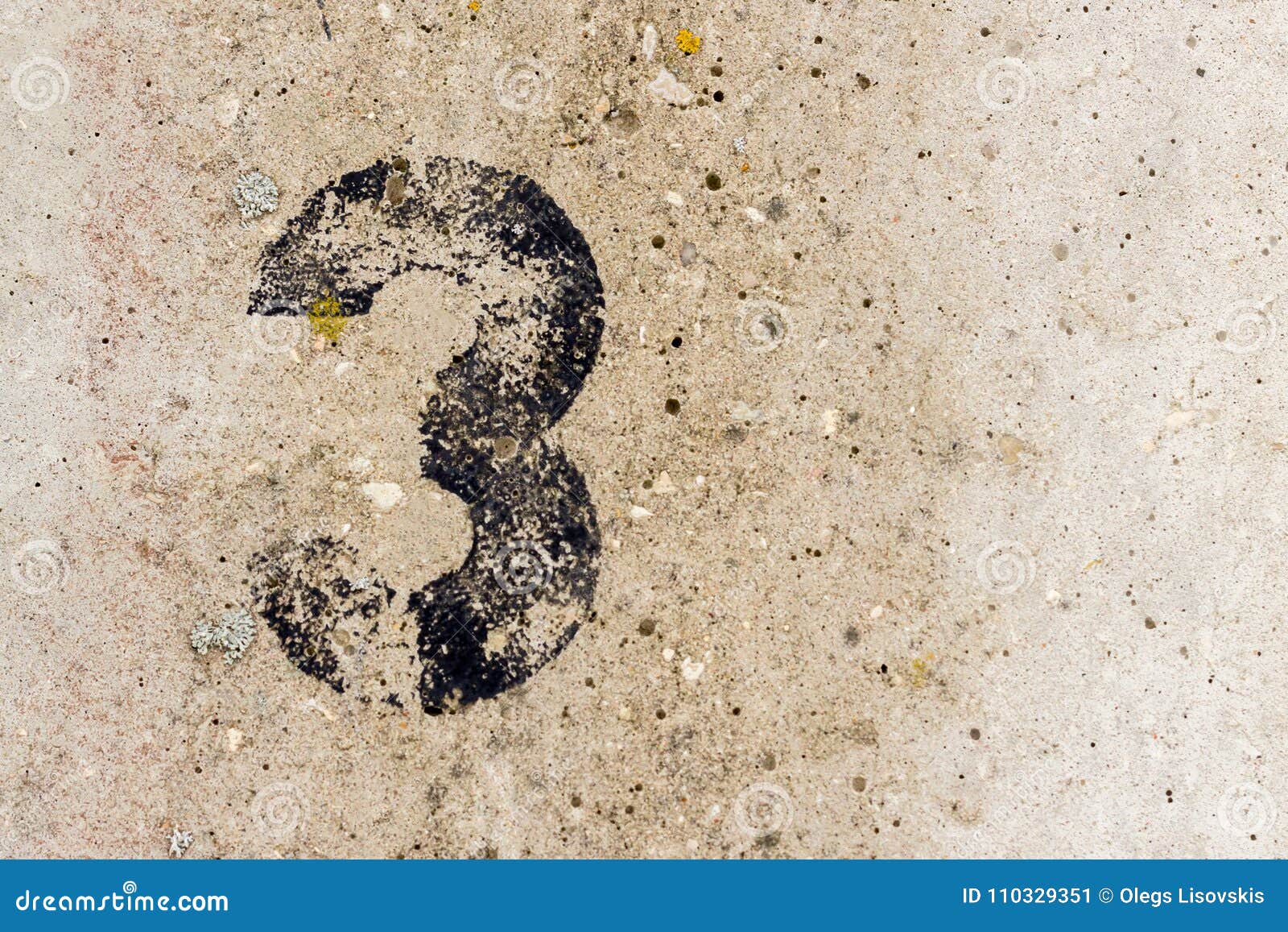 Number Three 3 on Concrete Wall Background Stock Image - Image of ...