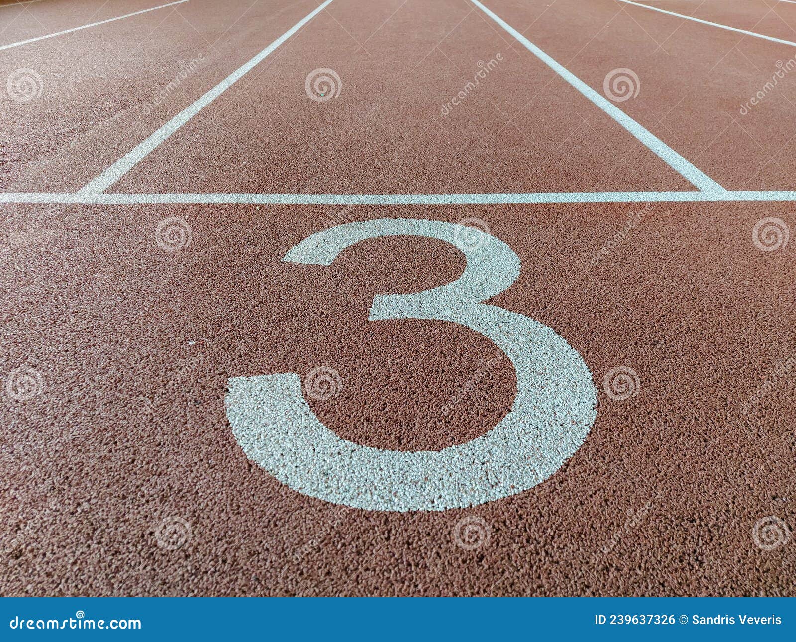 Number Three Third 3 on the Start of a Running Track - Check My ...
