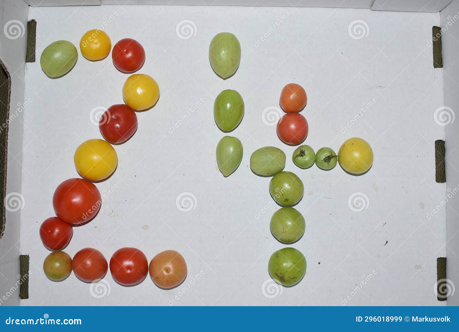 Number 24 from Tomatoes in Bright Light Stock Image - Image of healthy ...