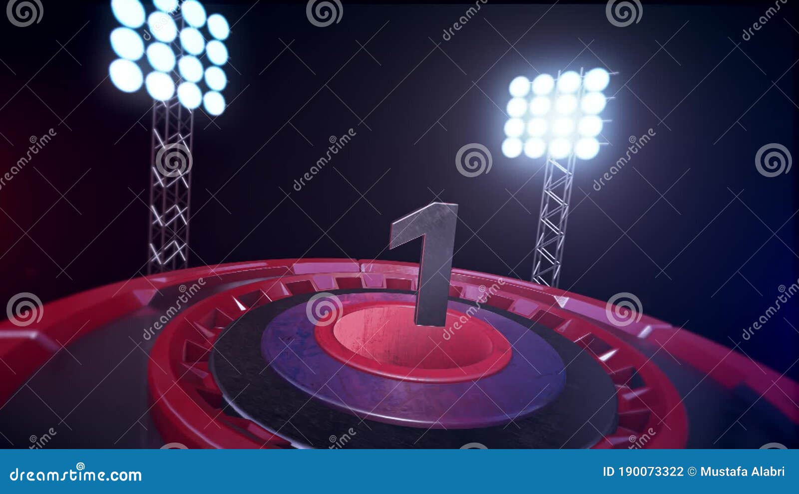 NUMBER 1, Top Ten Numbers Animation , Rendering, Background Stock ...