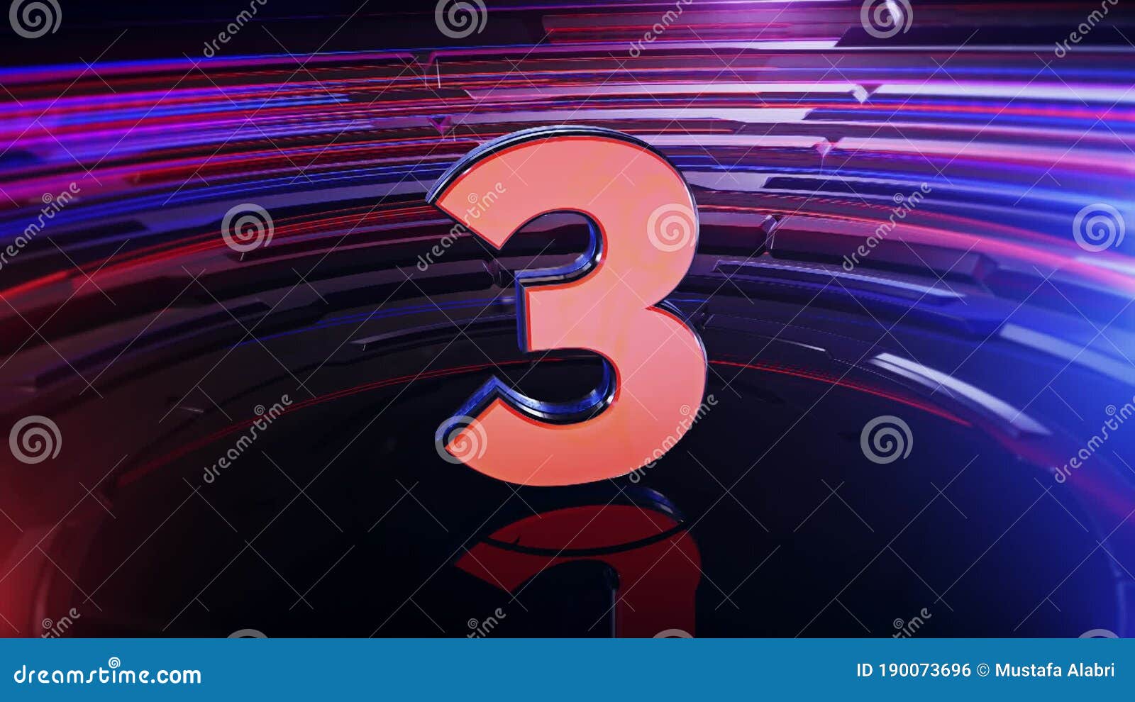 NUMBER 3, Top Ten Numbers Animation , Rendering, Background Stock Footage - Video of goals ...
