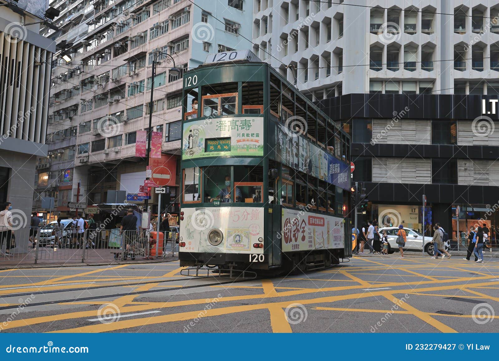 The Number of 120 Tram at Sheung Wan 14 Oct 2021 Editorial Photography ...