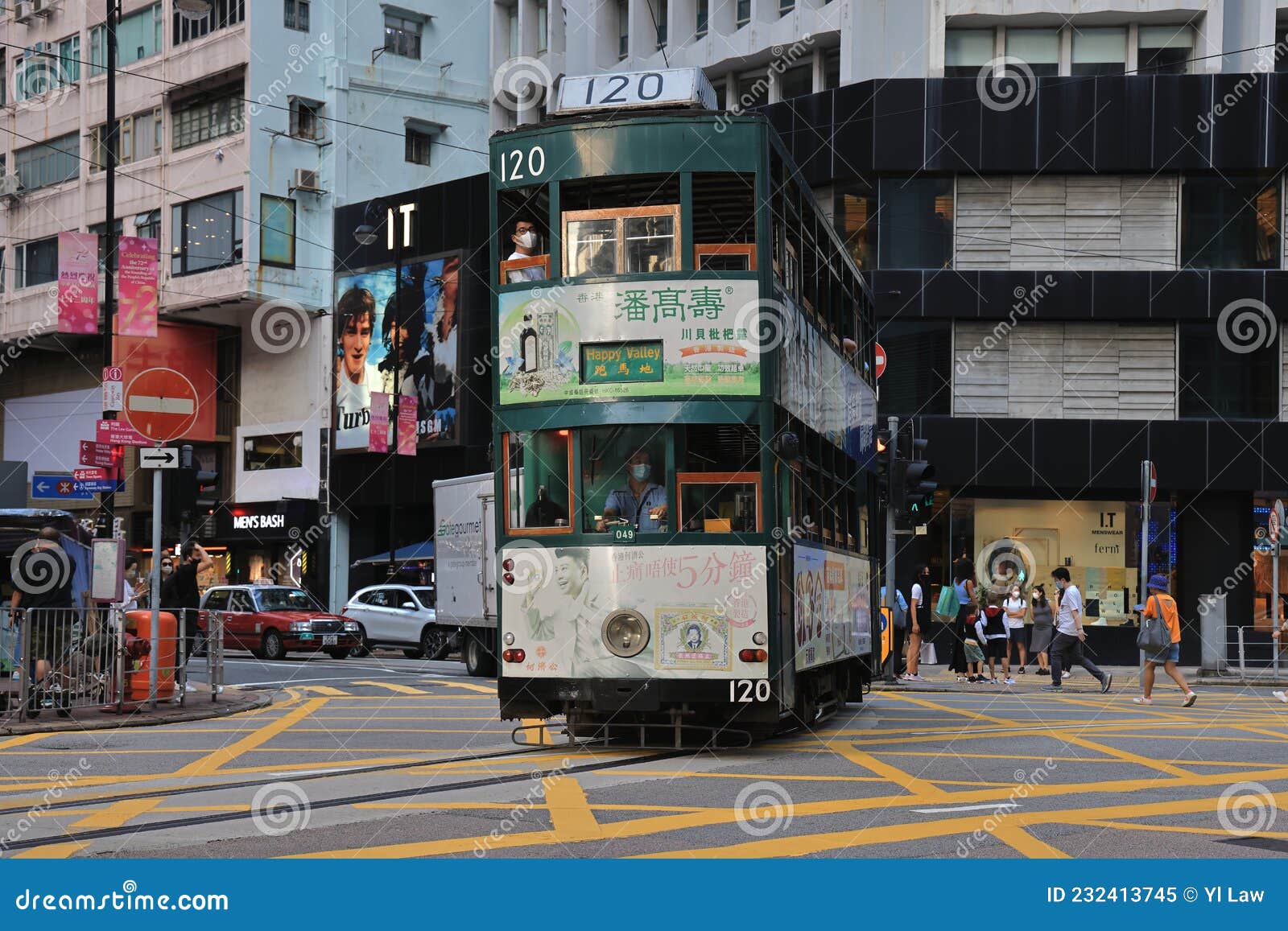 The Number of 120 Tram at Sheung Wan 14 Oct 2021 Editorial Image ...