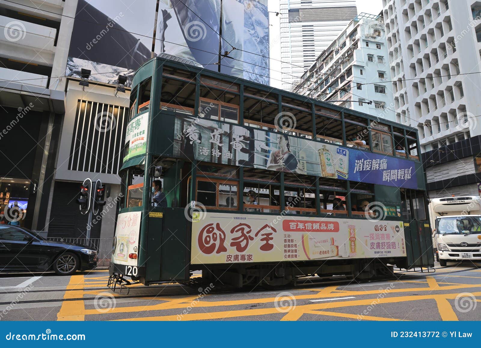 The Number of 120 Tram at Sheung Wan 14 Oct 2021 Editorial Photography ...