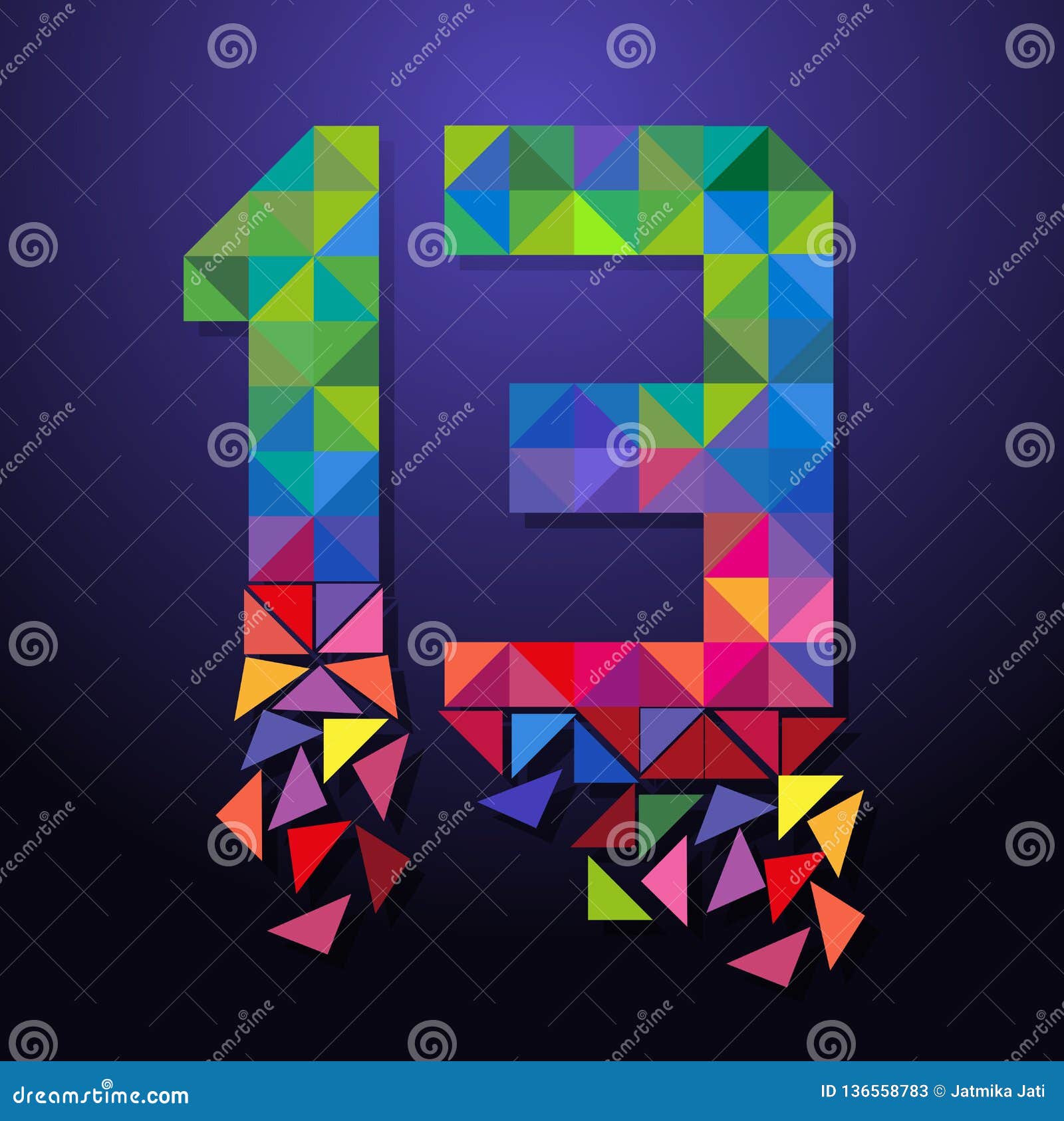Number Thirteen Stock Illustrations – 1,981 Number Thirteen Stock ...
