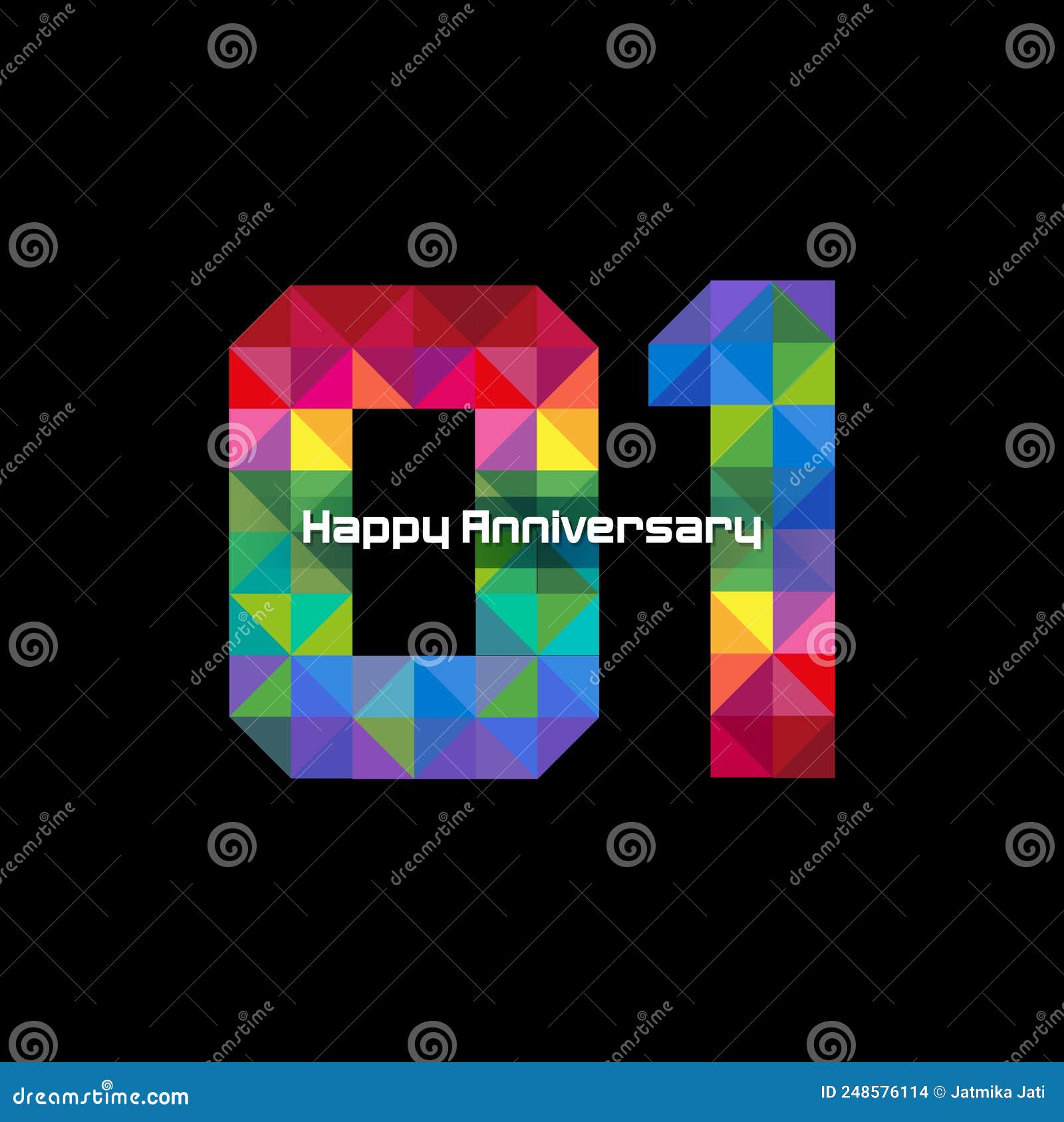 Number 01 triangle symbol stock vector. Illustration of icon - 248576114