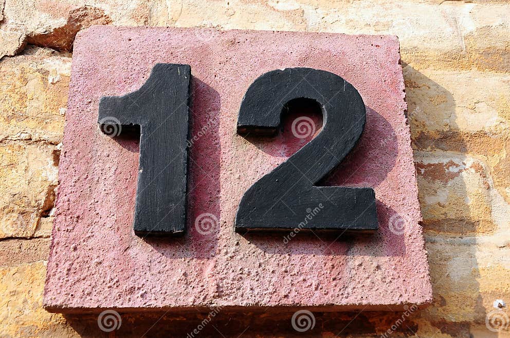 Number twelve stock image. Image of cipher, flat, exterior - 14891717