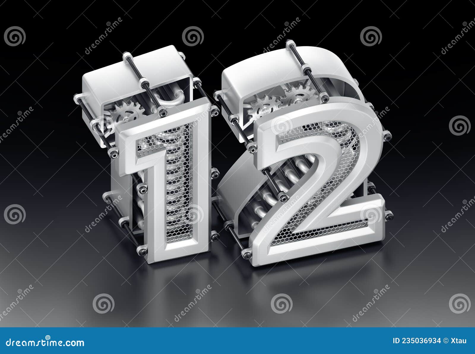 The Number Twelve Stock Photography | CartoonDealer.com #235036934