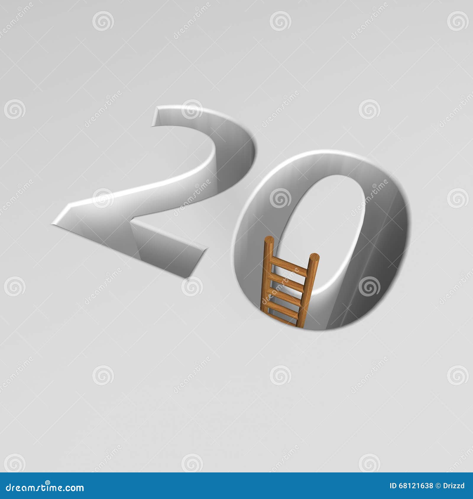 Number Twenty One 21 Concentric Lines Style Vector Illustration ...