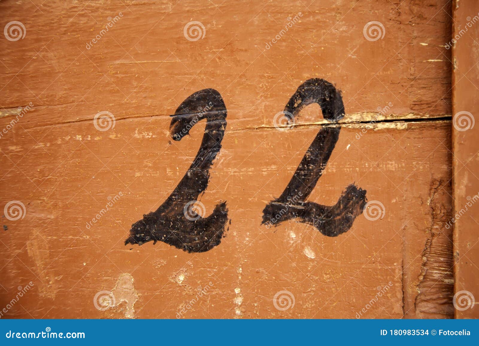 Number twenty two stock photo. Image of graffiti, symbol - 180983534