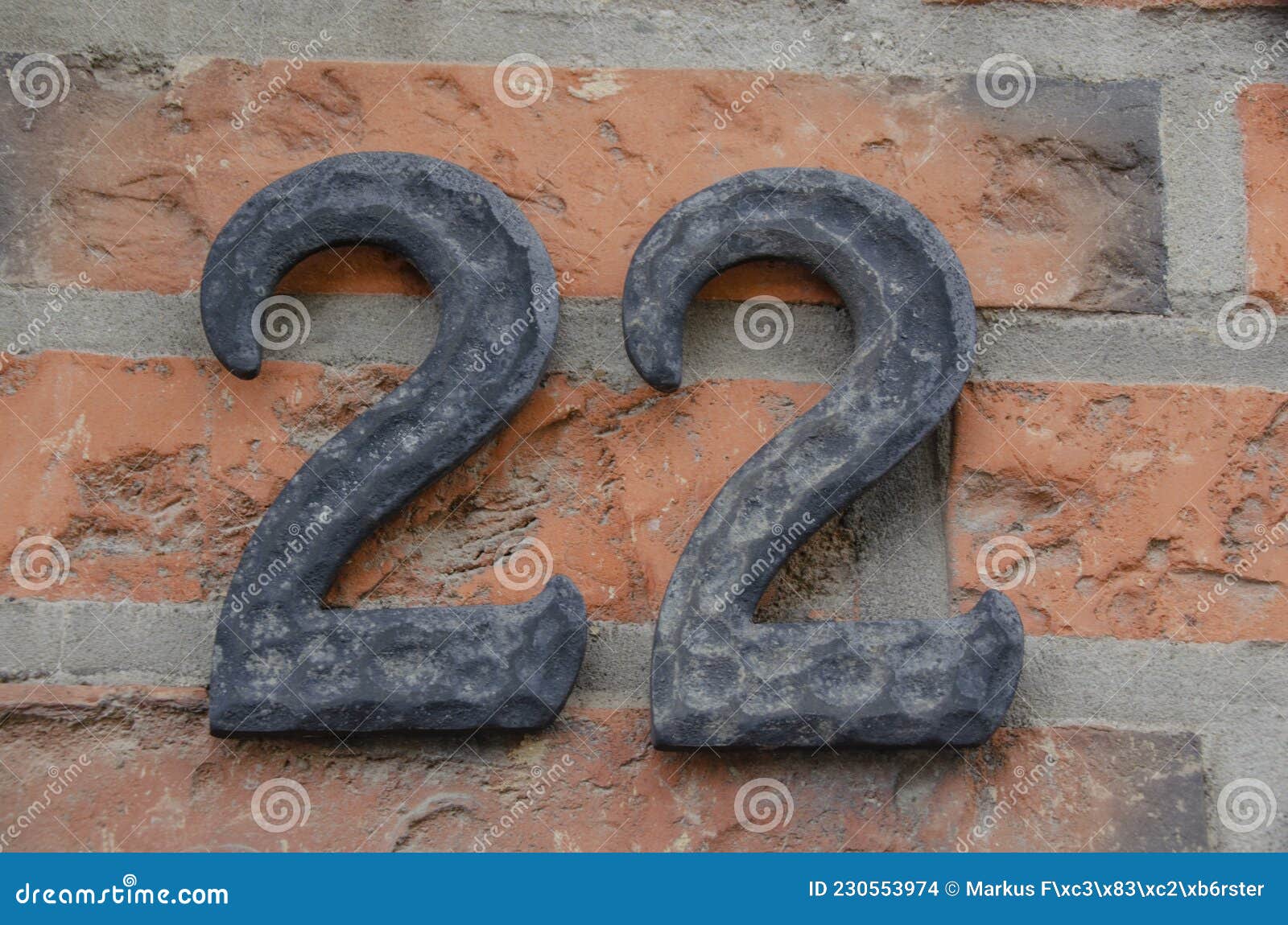 Number twenty-two-22 stock photo. Image of door, numerals - 230553974