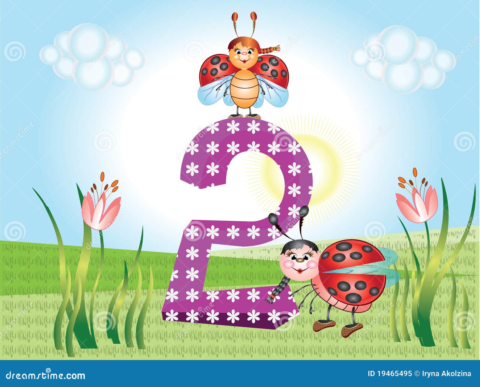 Number two stock vector. Illustration of quiz, nature - 19465495