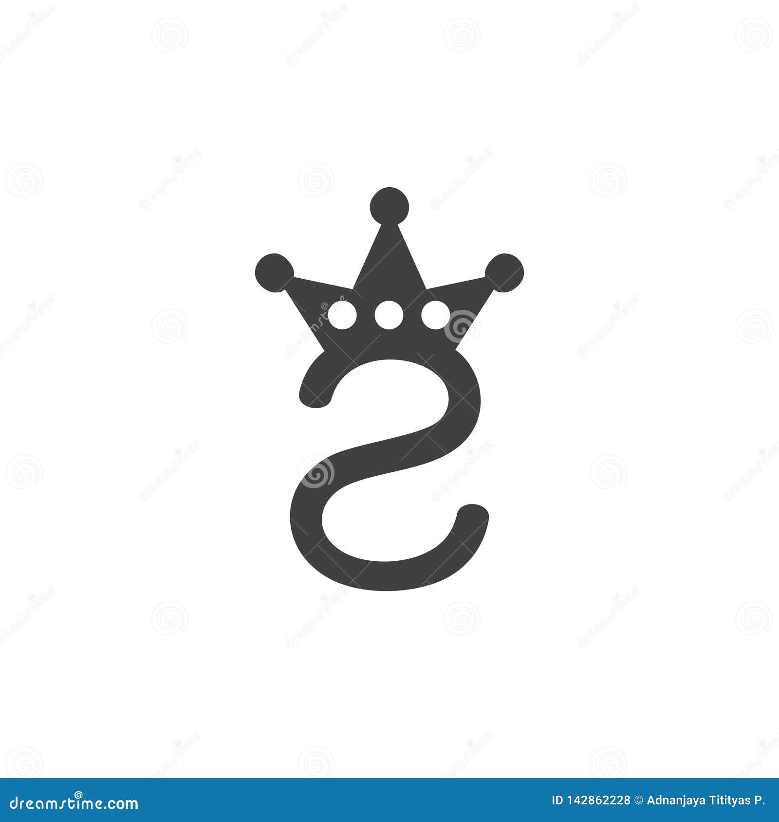 Number Two Crown Simple Geometric Logo Stock Vector - Illustration of ...