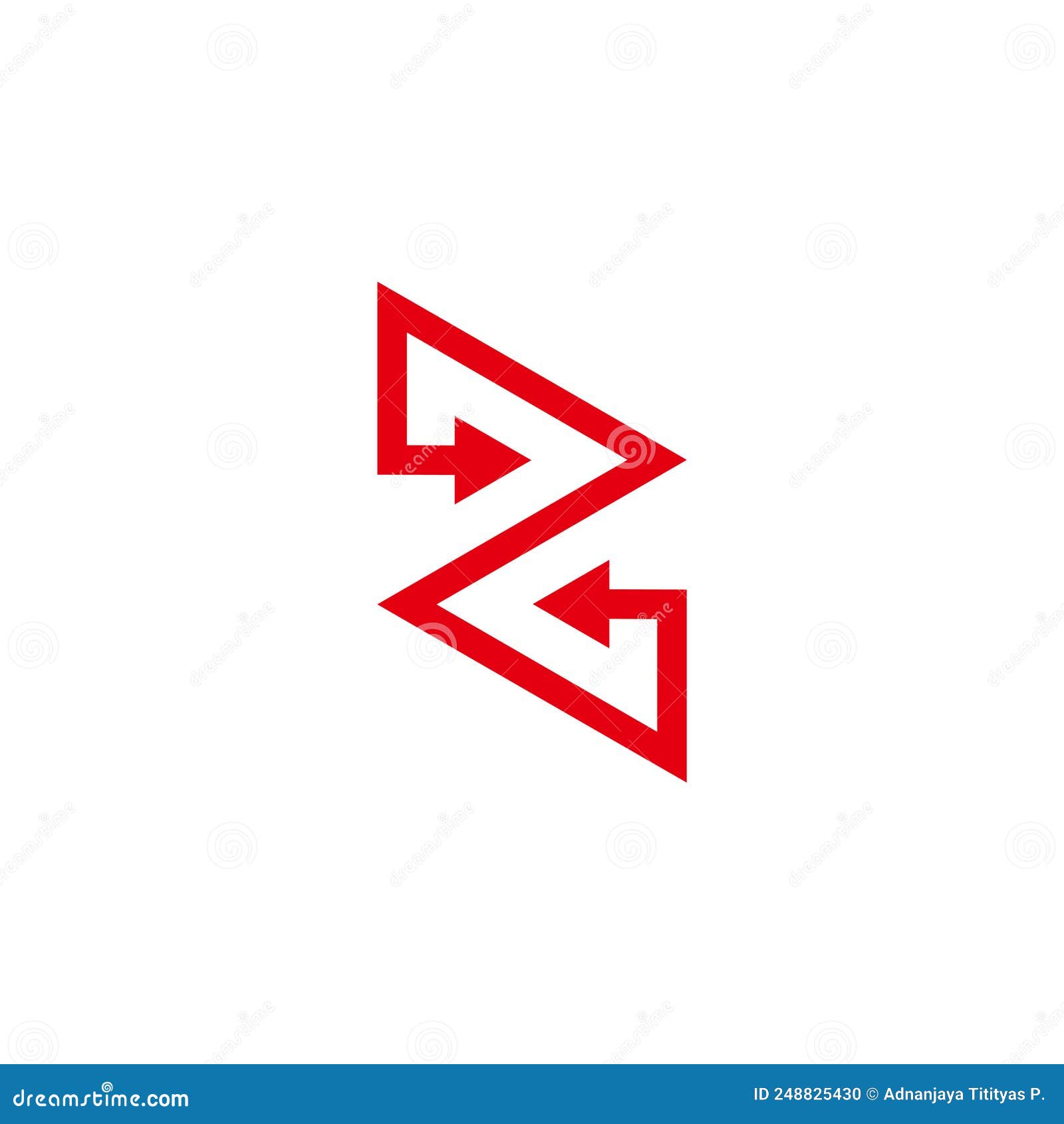 Number 2 Two Directional Arrow Exchange Symbol Logo Vector Stock Vector ...