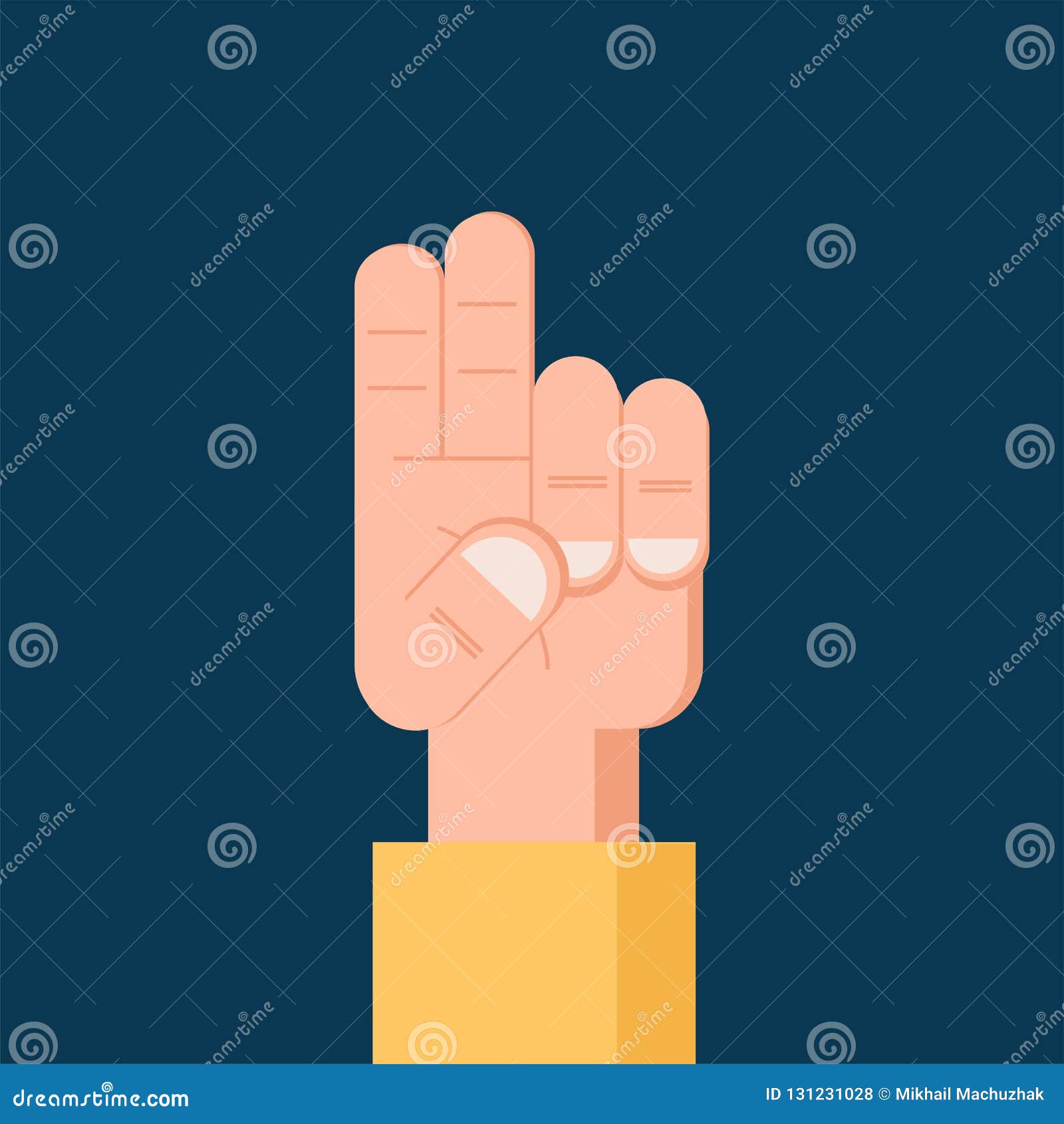 Number 2 Two Flat Icon. Isolated Vector Symbol Stock Vector ...