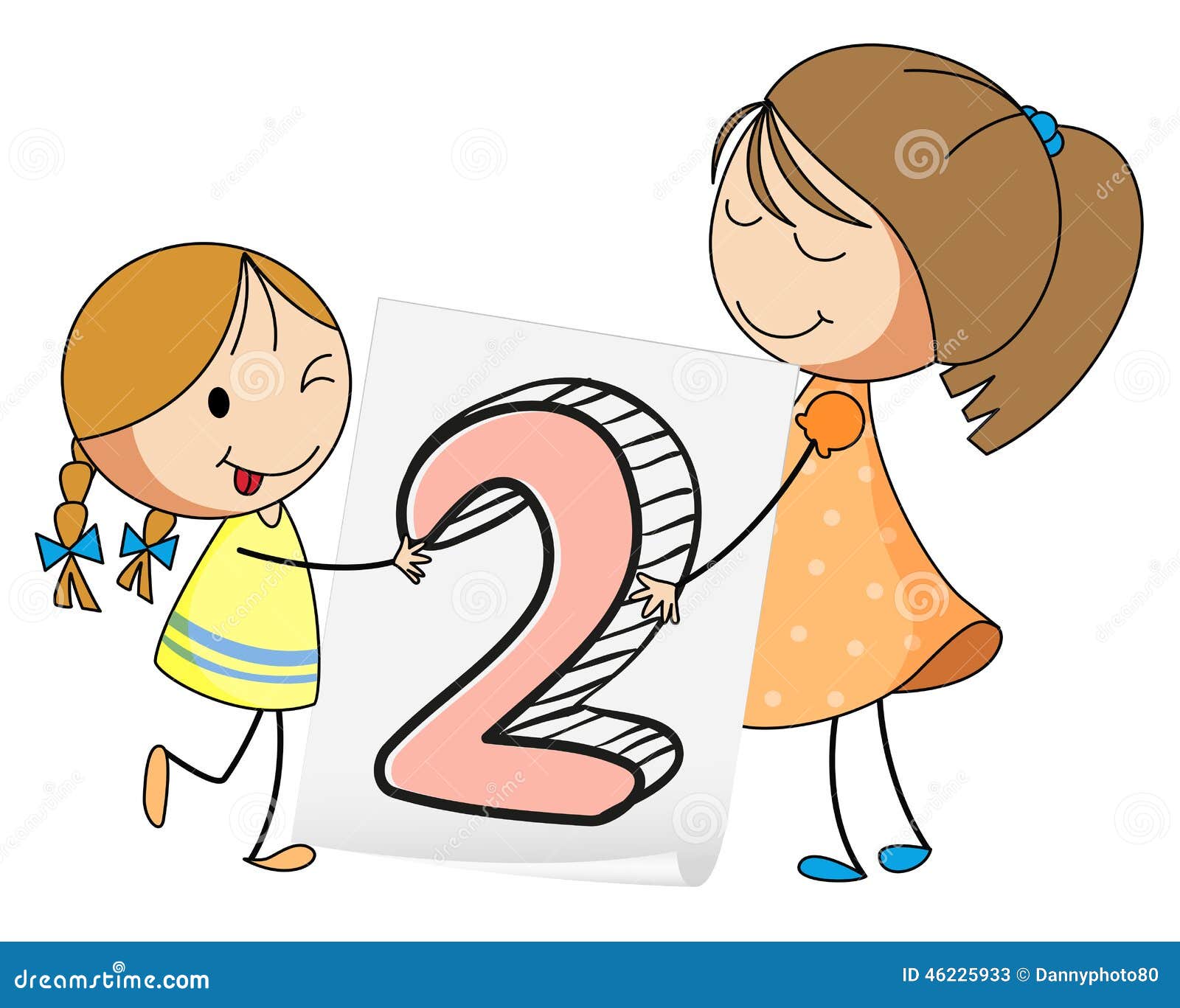 Number two stock vector. Illustration of graphic, white - 46225933