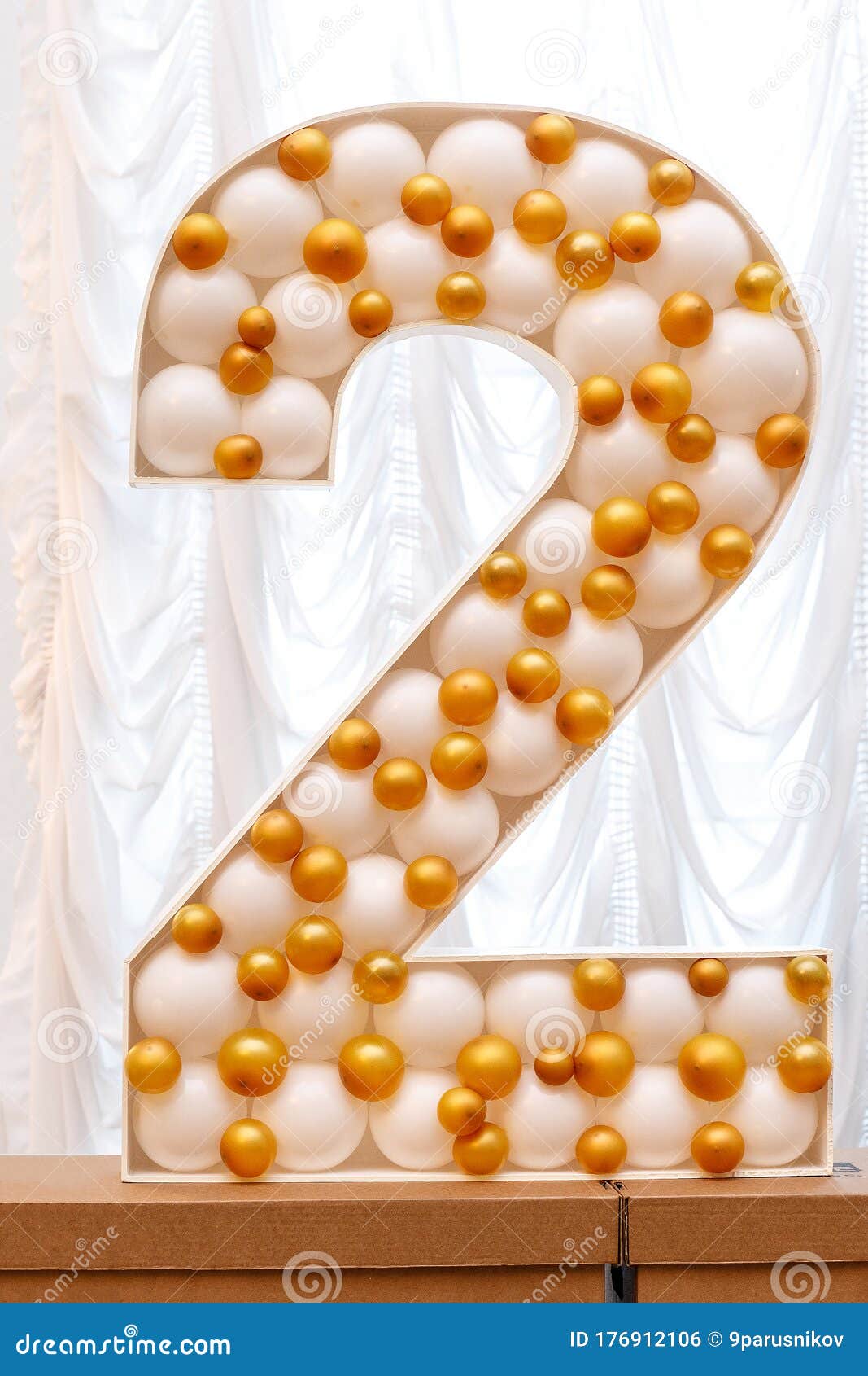 Number TWO Made of Balloons Stock Photo - Image of crowd, play: 176912106