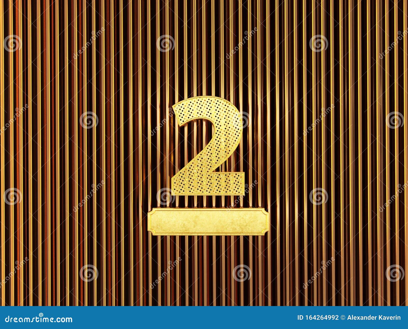 Number 2 Number Two with Small Holes Stock Illustration - Illustration ...