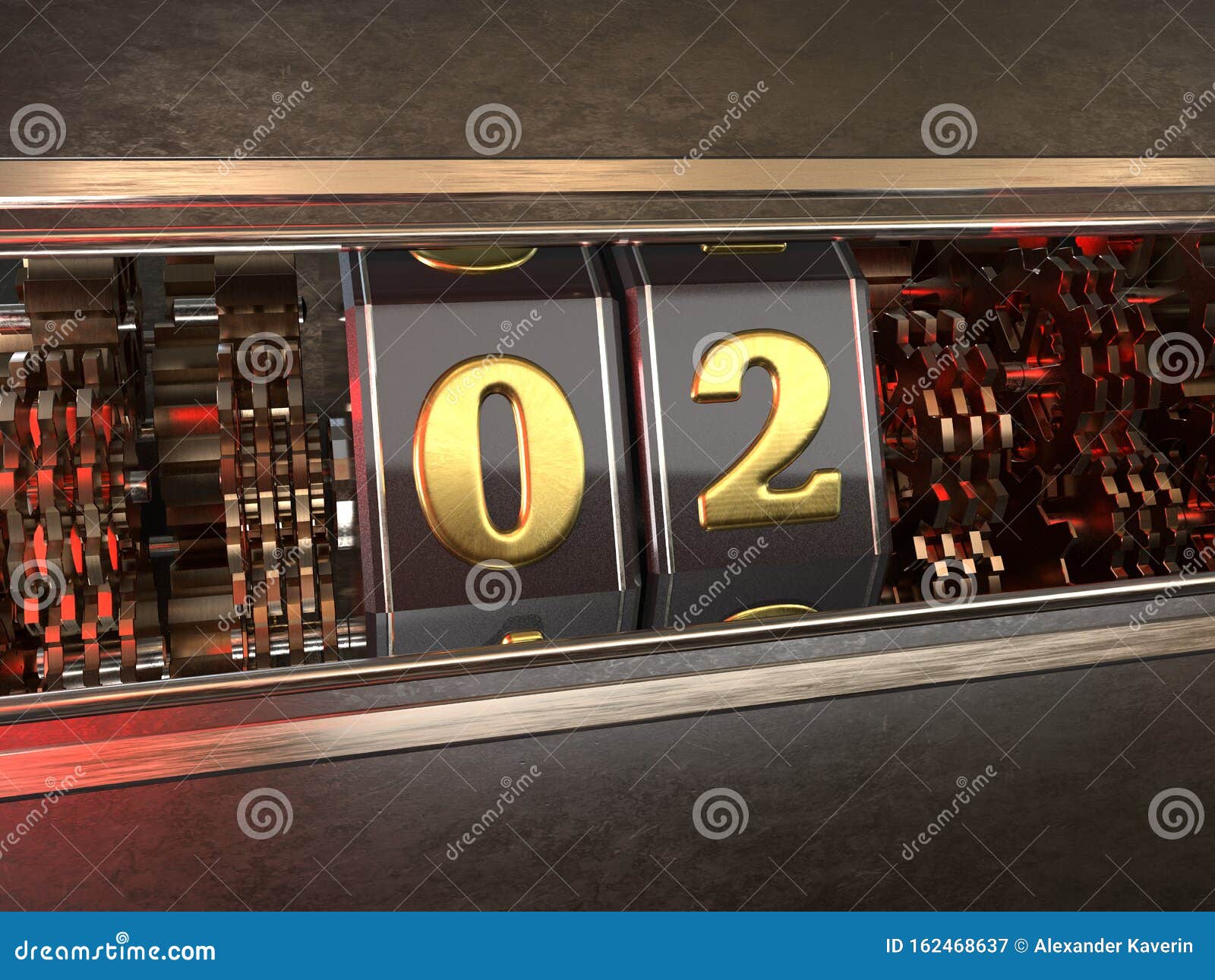 Number 2 Number Two Style of Slot Machine Stock Illustration ...