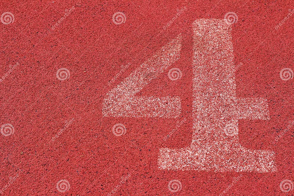 The Number Used for Athletes Stock Image - Image of rubber, stadium ...