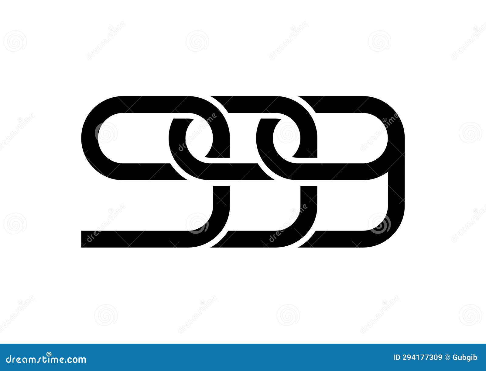 Number 999 Vector Design Logo Stock Illustration - Illustration of ...
