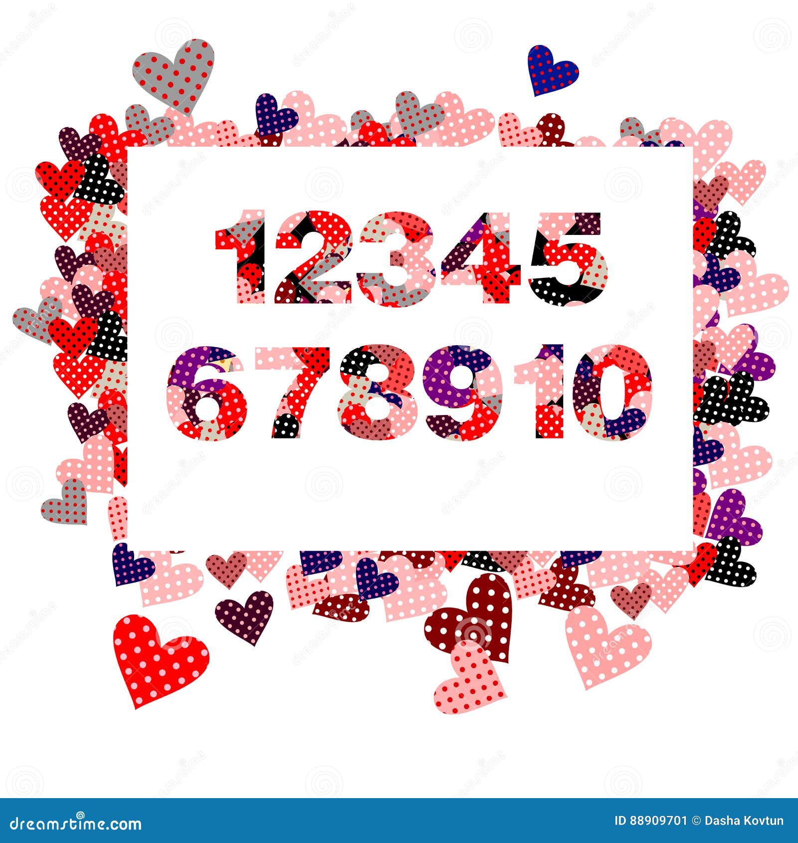 Number Vector Design Symbol Numeral School Stock Vector - Illustration ...