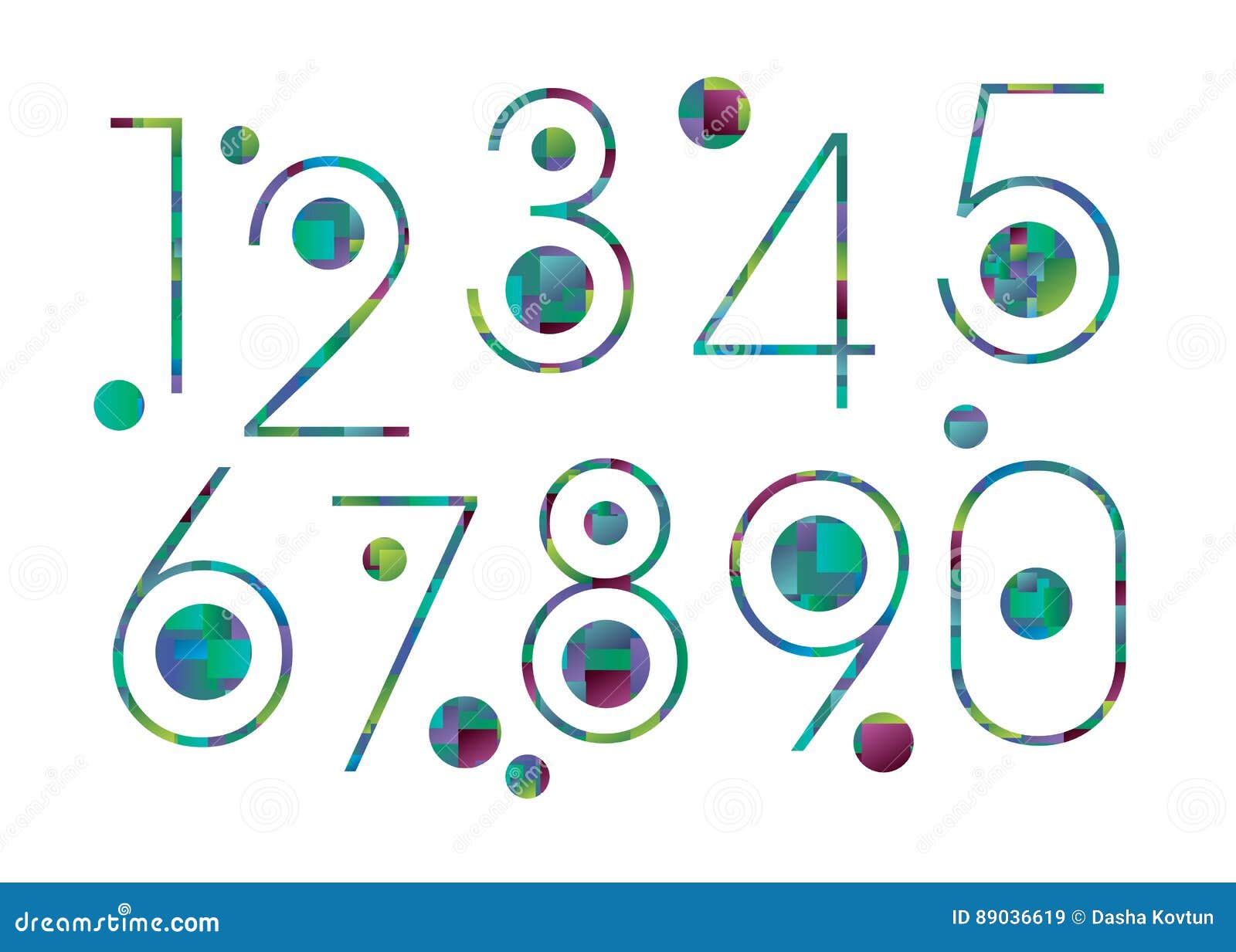 Number Vector Design Symbol Numeral School | CartoonDealer.com #89036619